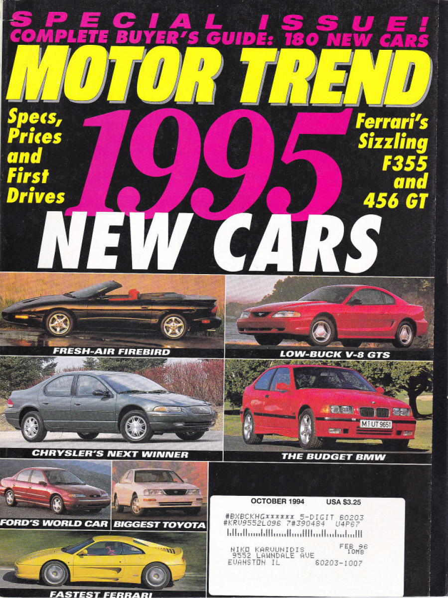 Motor Trend | October 1994 at Wolfgang's