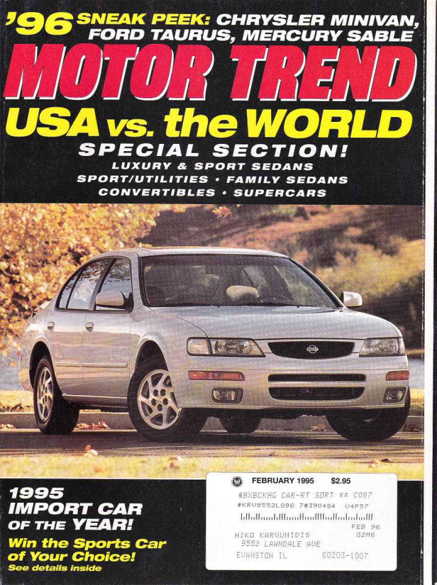 Motor Trend | February 1995 at Wolfgang's