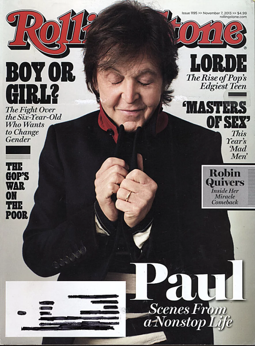 Rolling Stone | November 7, 2013 at Wolfgang's