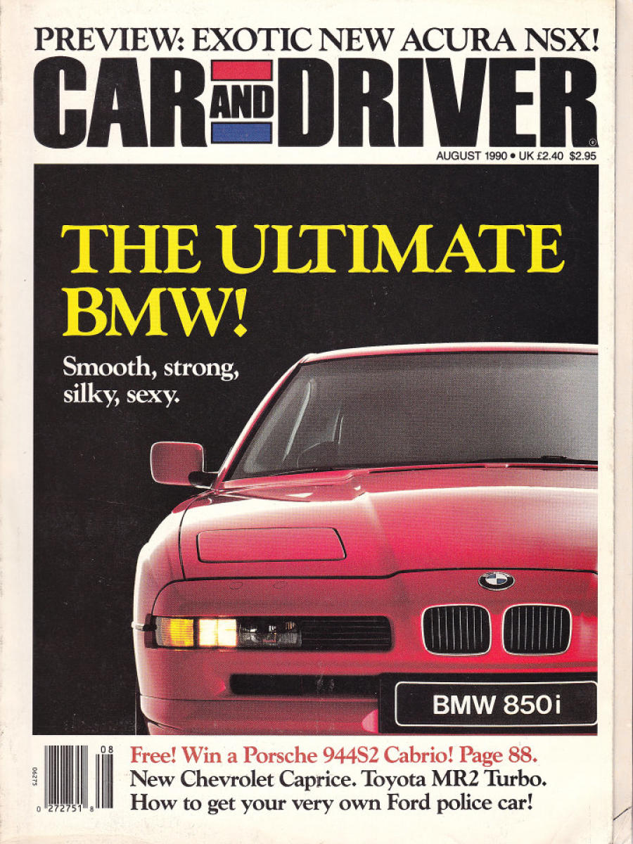 Car and Driver | August 1990 at Wolfgang's