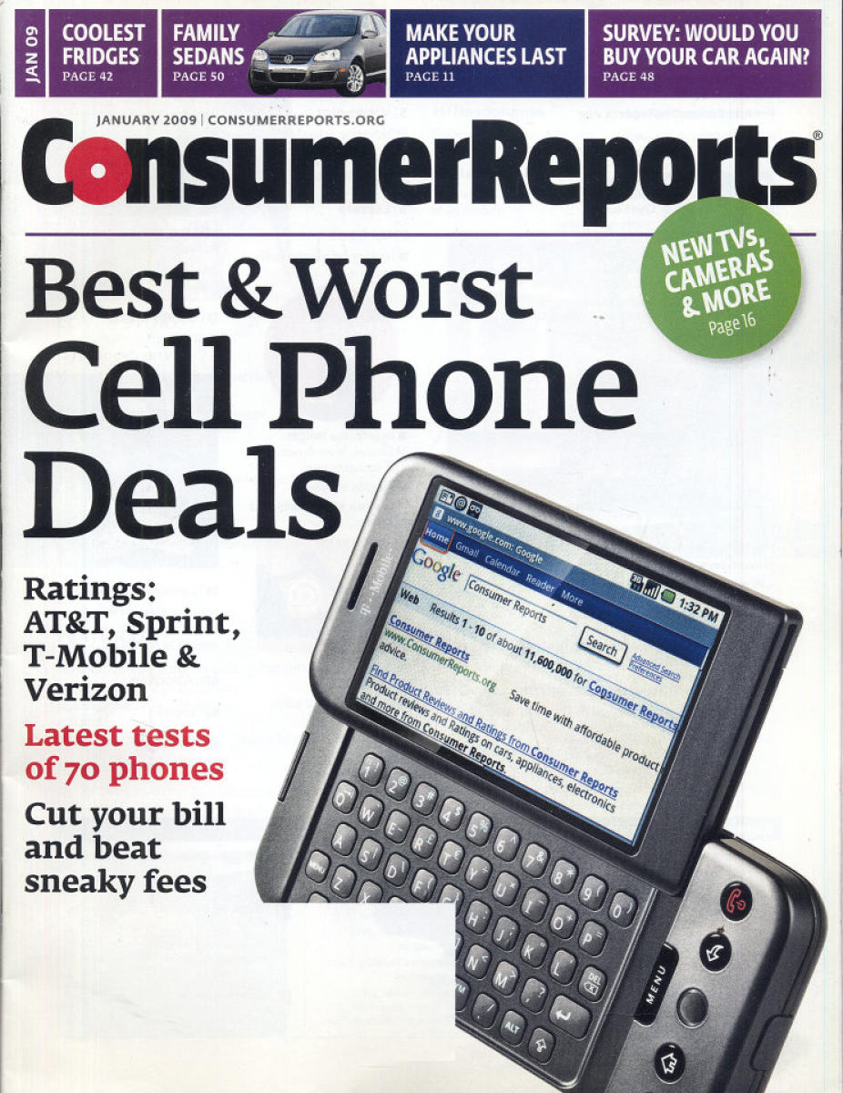 Consumer Reports | January 2009 at Wolfgang's