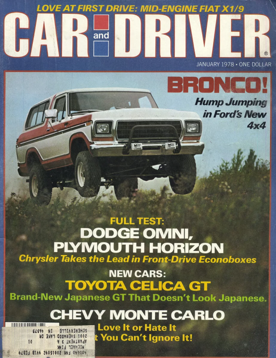 Car and Driver | January 1978 at Wolfgang's