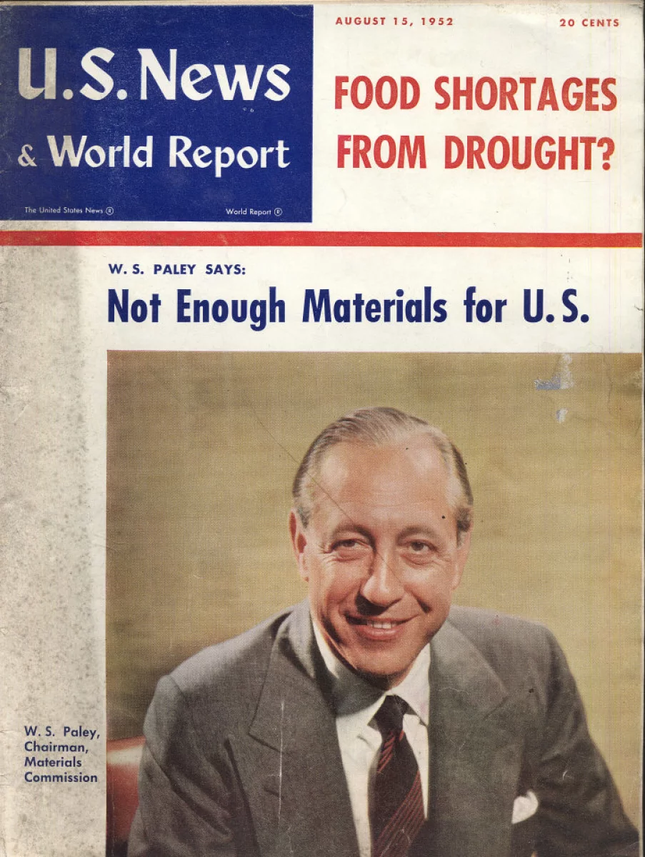 U.S. News & World Report | August 15, 1952 at Wolfgang's