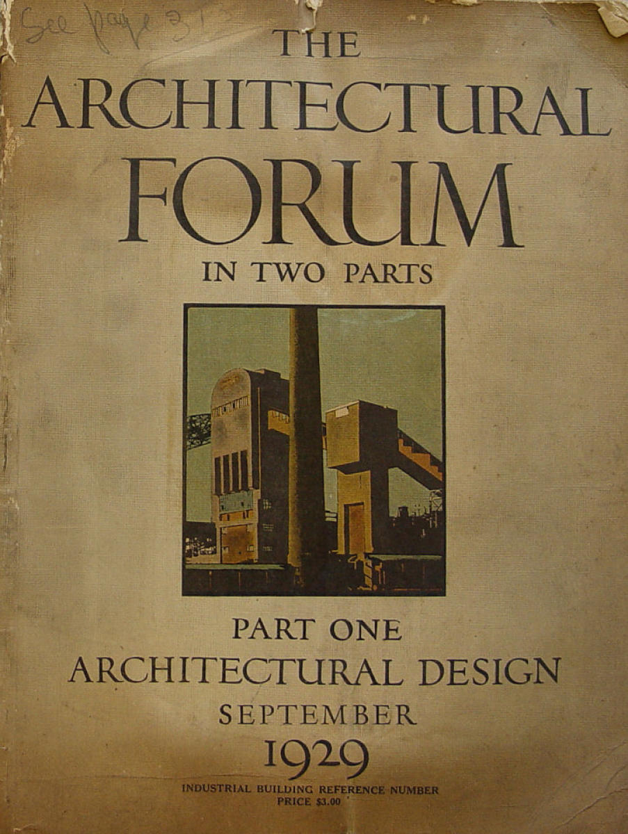 The Architectural Forum | September 1929 at Wolfgang's