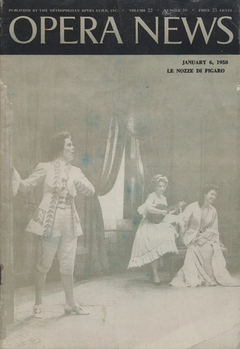 Opera News | January 6, 1958 at Wolfgang's