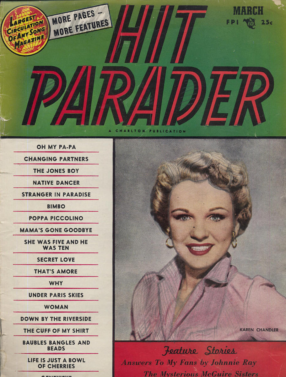 Hit Parader | March 1954 at Wolfgang's