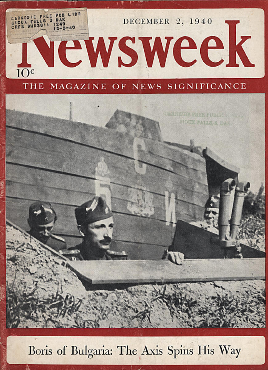 Newsweek | December 2, 1940 at Wolfgang's