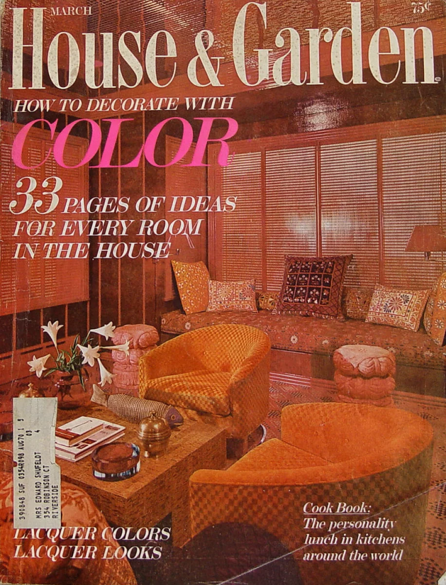 House & Garden | March 1970 at Wolfgang's