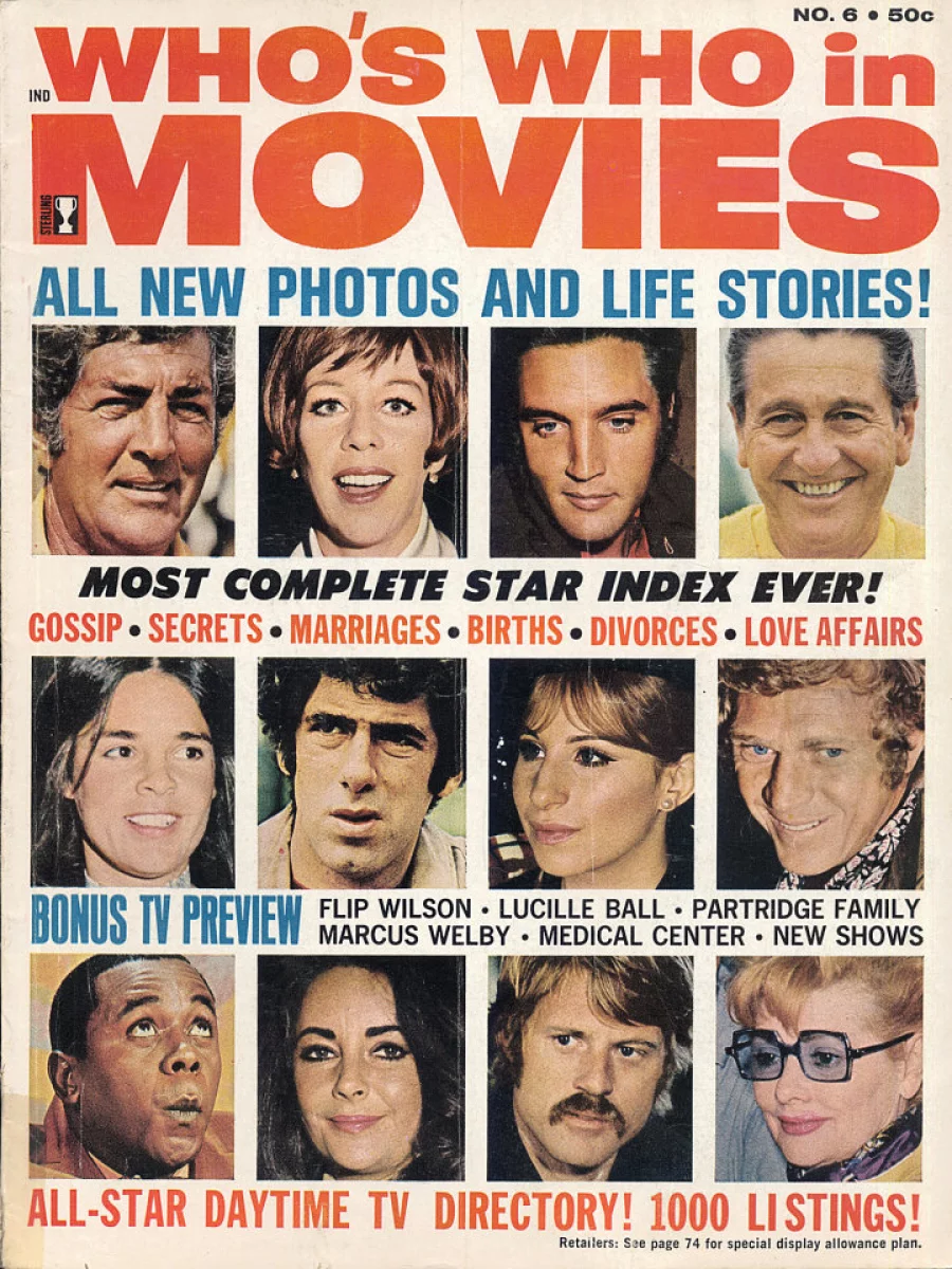 Who's Who in Movies No. 6 | 1971 at Wolfgang's