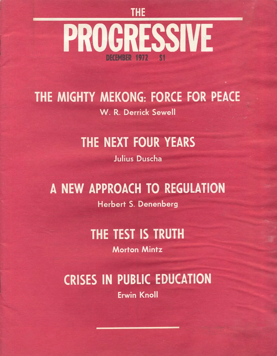 The Progressive | December 1972 at Wolfgang's