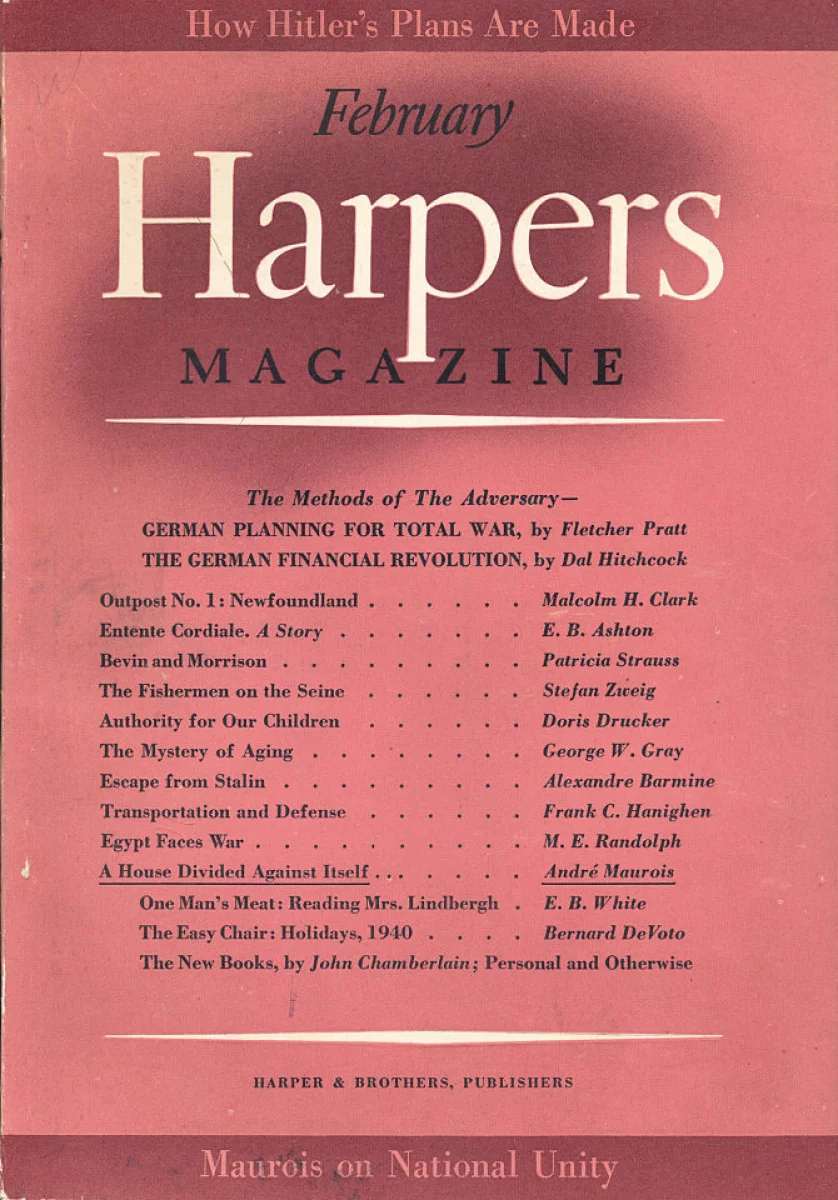Harper's | February 1941 at Wolfgang's