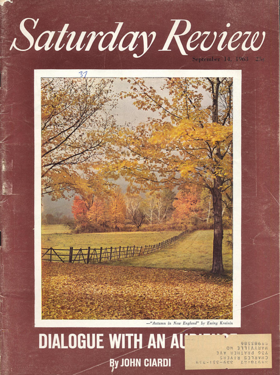 The Saturday Review | September 14, 1963 at Wolfgang's