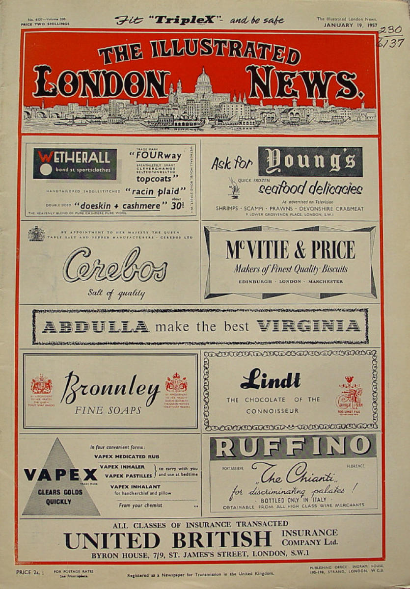 The Illustrated London News | January 19, 1957 at Wolfgang's