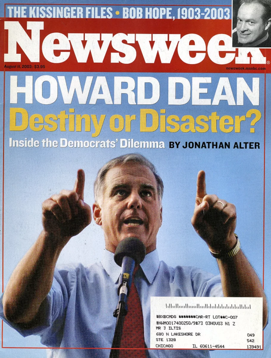 Newsweek | August 11, 2003 at Wolfgang's