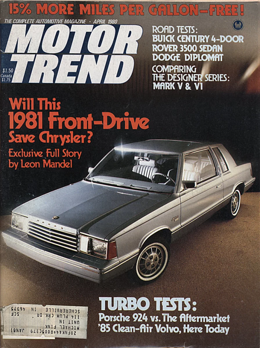 Motor Trend | April 1980 at Wolfgang's