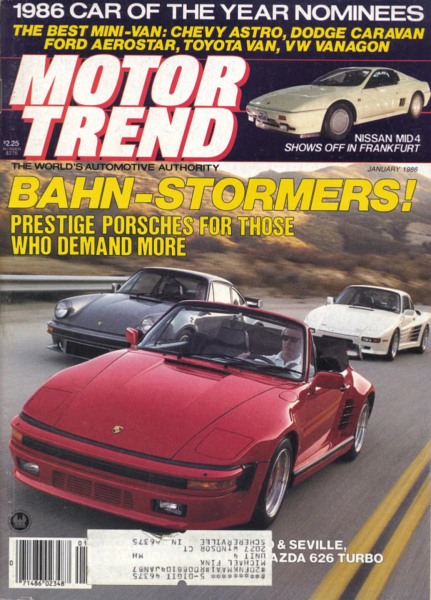 Motor Trend | January 1986 at Wolfgang's