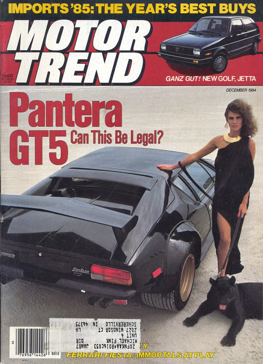 Motor Trend | December 1984 at Wolfgang's
