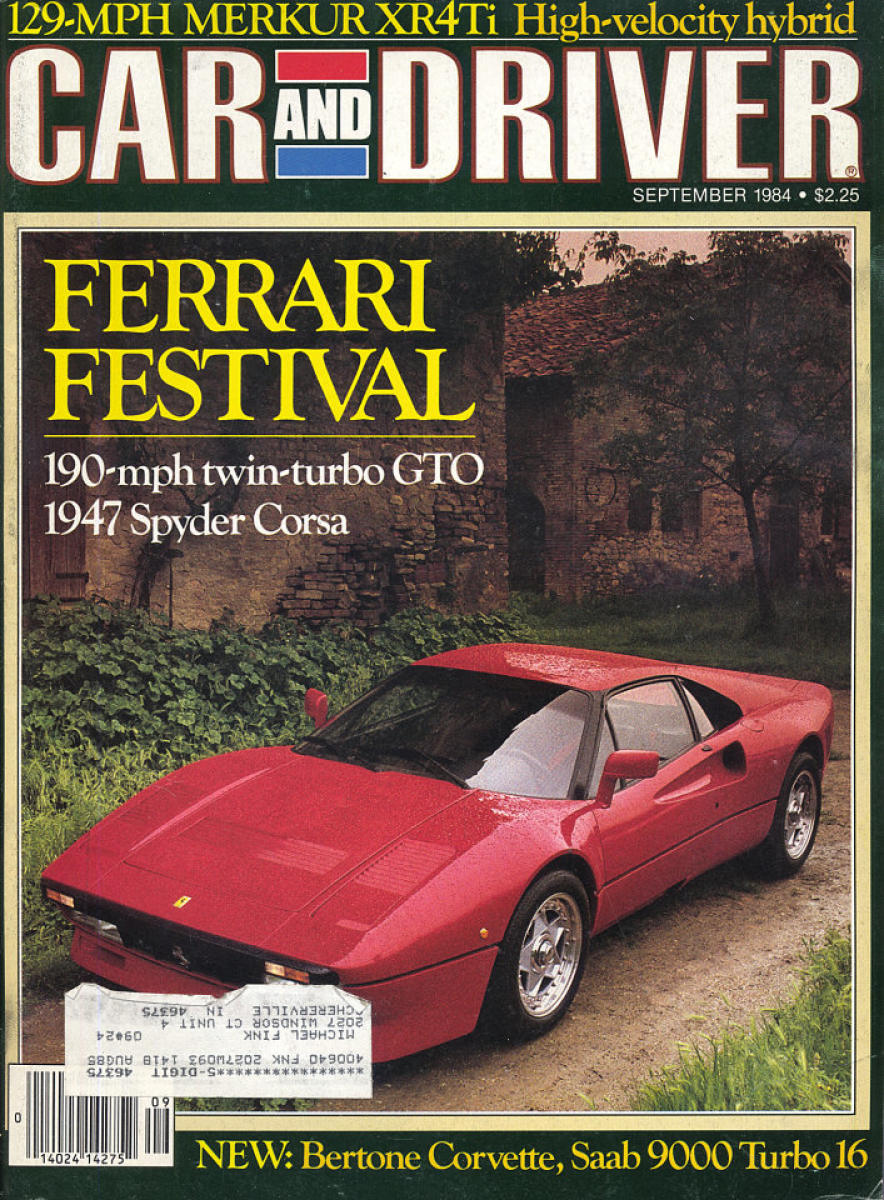Car and Driver | September 1984 at Wolfgang's
