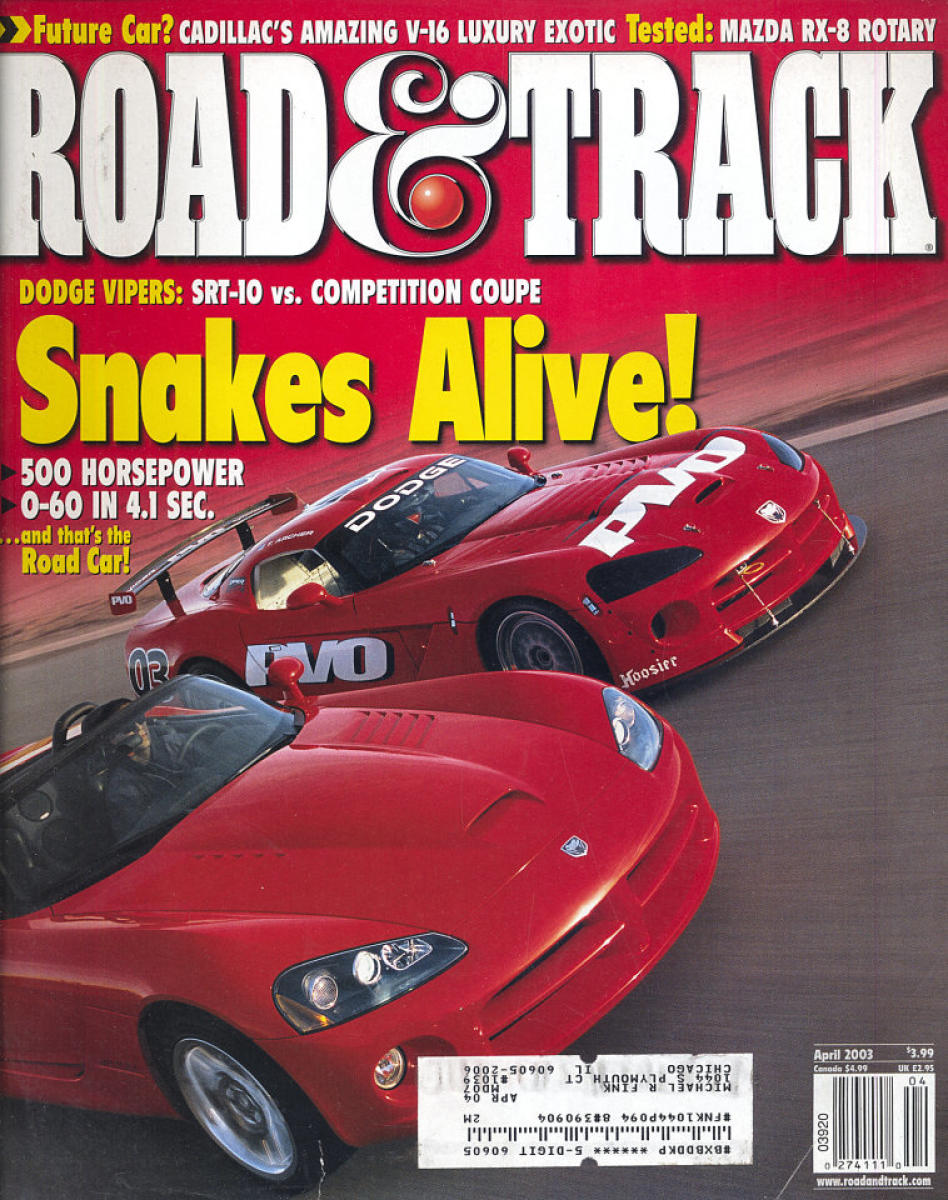 Road & Track | April 2003 at Wolfgang's