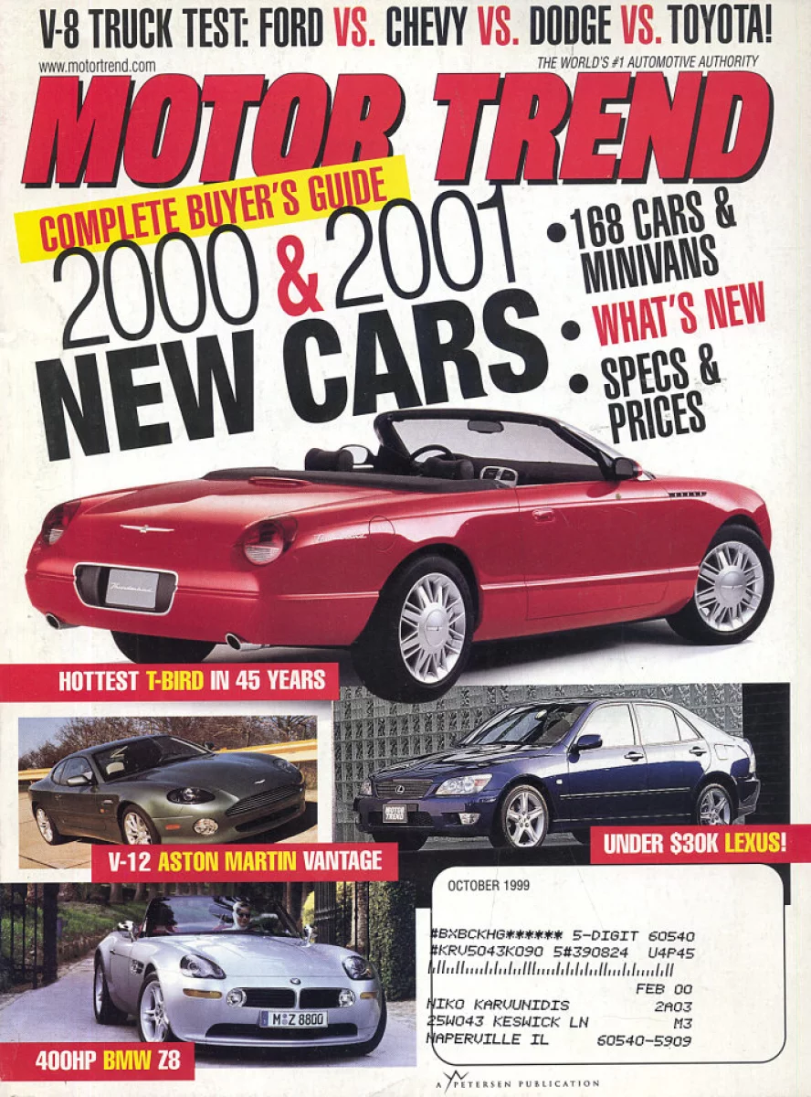 Motor Trend | October 1999 at Wolfgang's