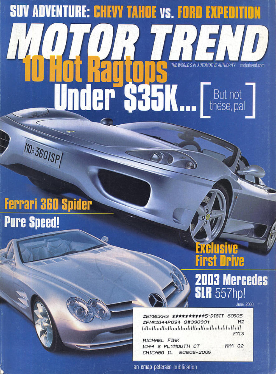 Motor Trend | June 2000 at Wolfgang's