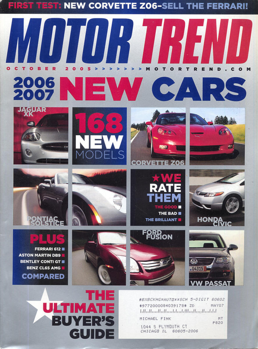 Motor Trend | October 2005 at Wolfgang's