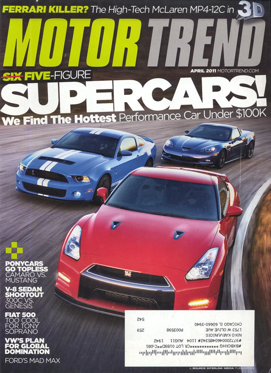 Motor Trend | April 2011 at Wolfgang's