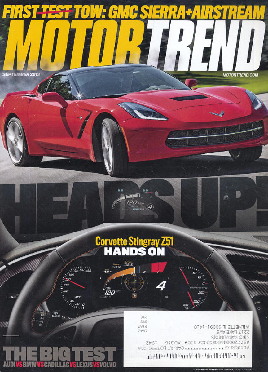 Motor Trend | September 2013 at Wolfgang's