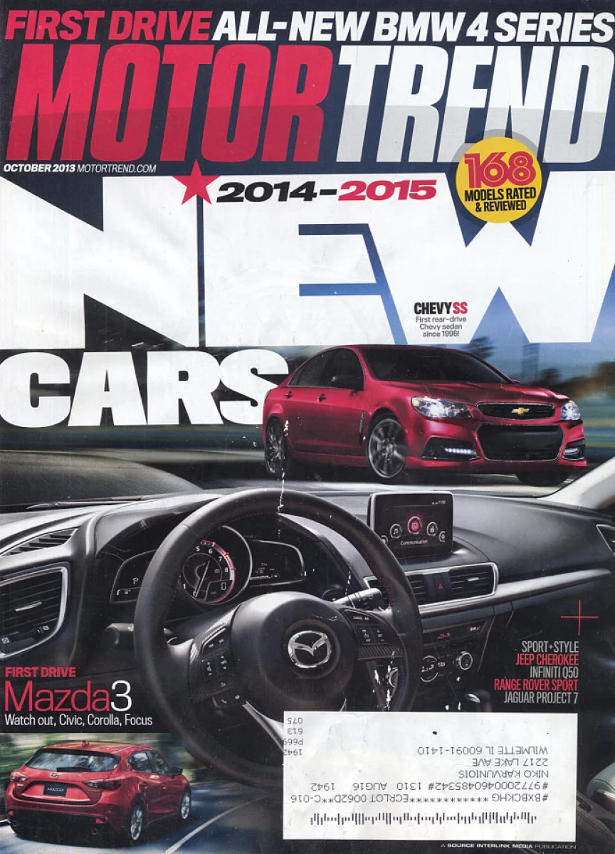 Motor Trend | October 2013 at Wolfgang's