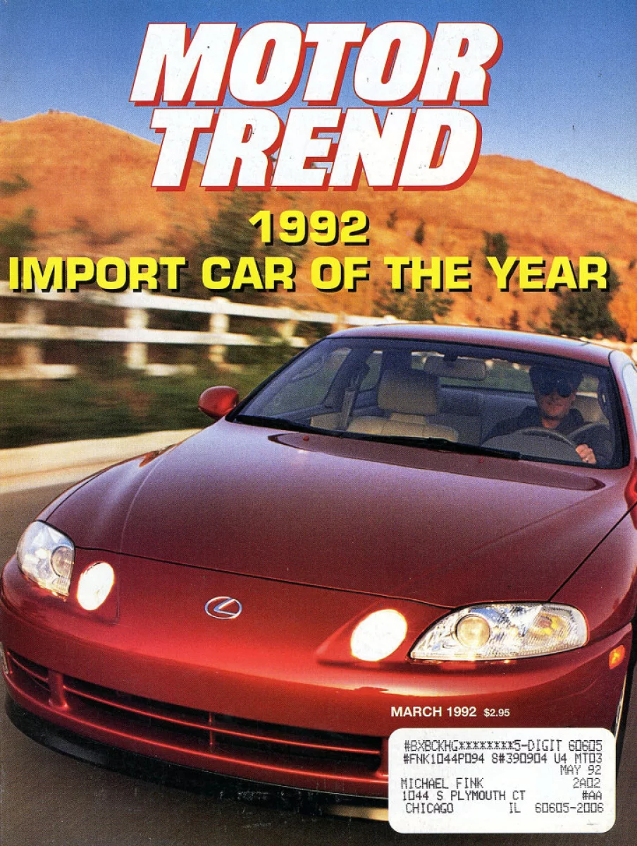 Motor Trend | March 1992 at Wolfgang's