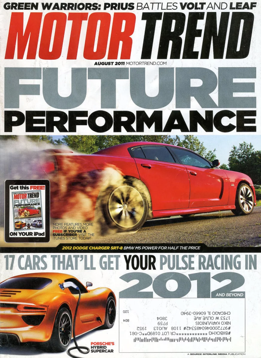 Motor Trend | August 2011 at Wolfgang's