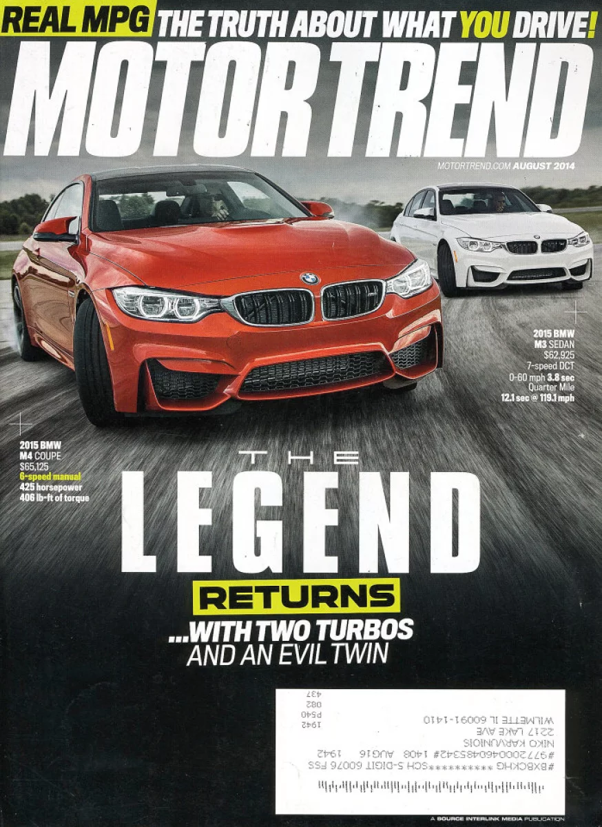 Motor Trend | August 2014 at Wolfgang's
