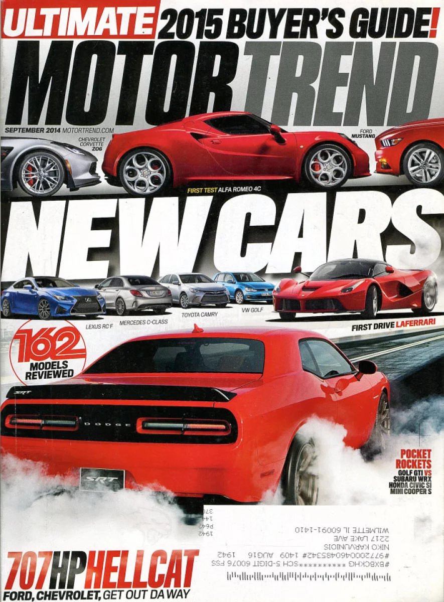 Motor Trend | September 2014 at Wolfgang's