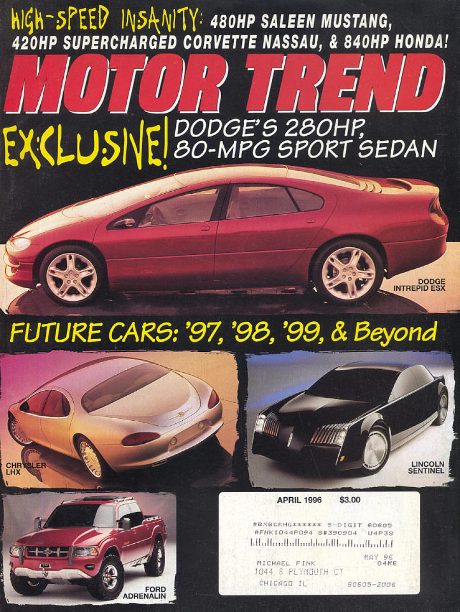 Motor Trend | April 1996 at Wolfgang's