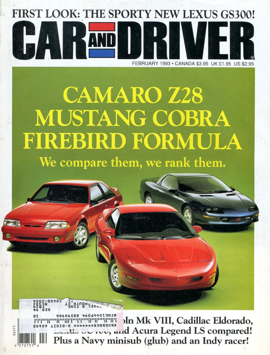 Car and Driver | February 1993 at Wolfgang's