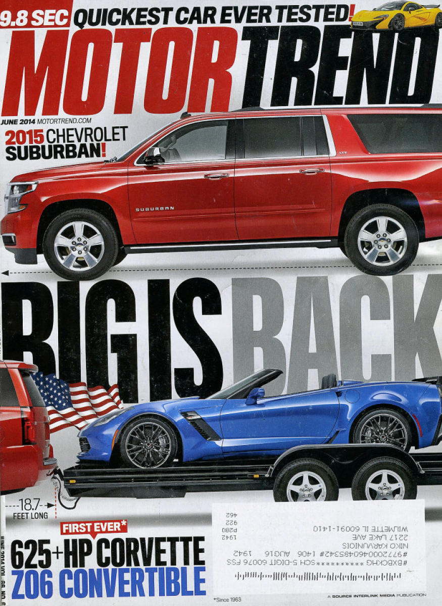 Motor Trend | June 2014 at Wolfgang's