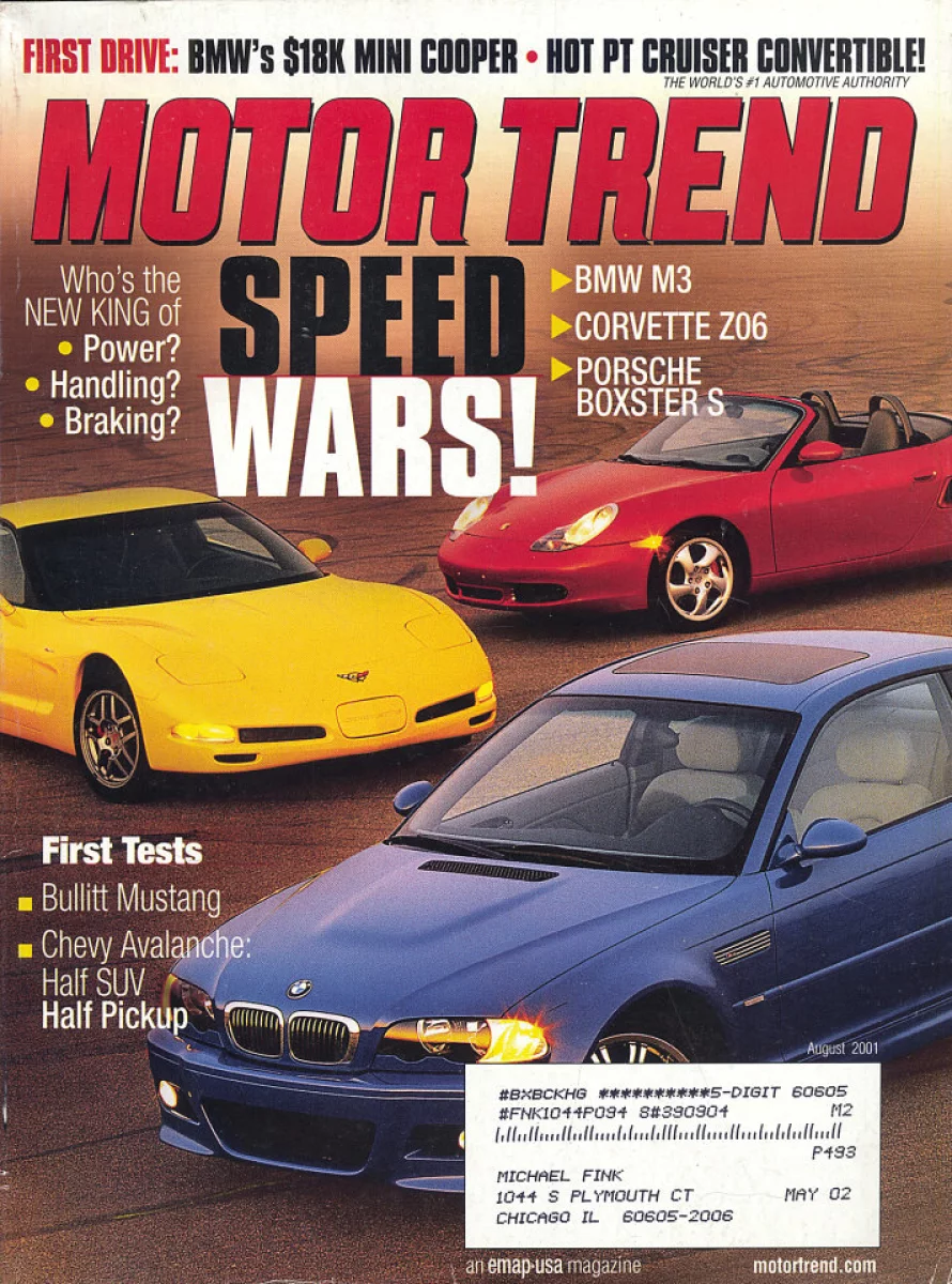 Motor Trend | August 2001 at Wolfgang's