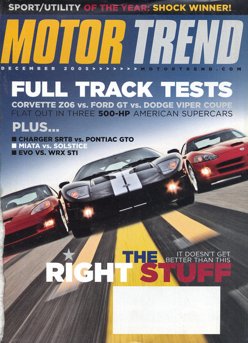 Motor Trend | December 2005 at Wolfgang's