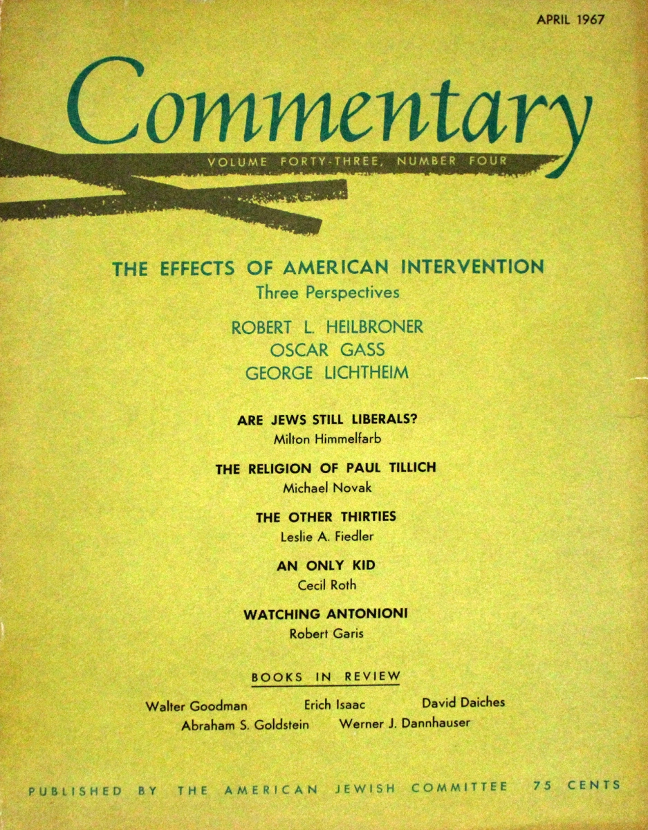 Commentary | April 1967 at Wolfgang's