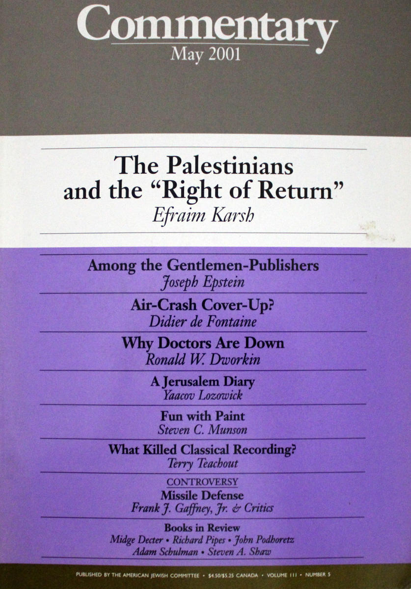 Commentary | May 2001 at Wolfgang's