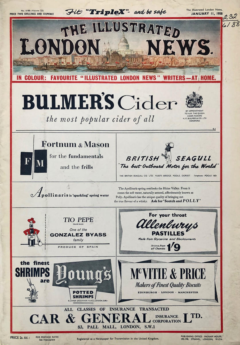 The Illustrated London News | January 11, 1958 at Wolfgang's