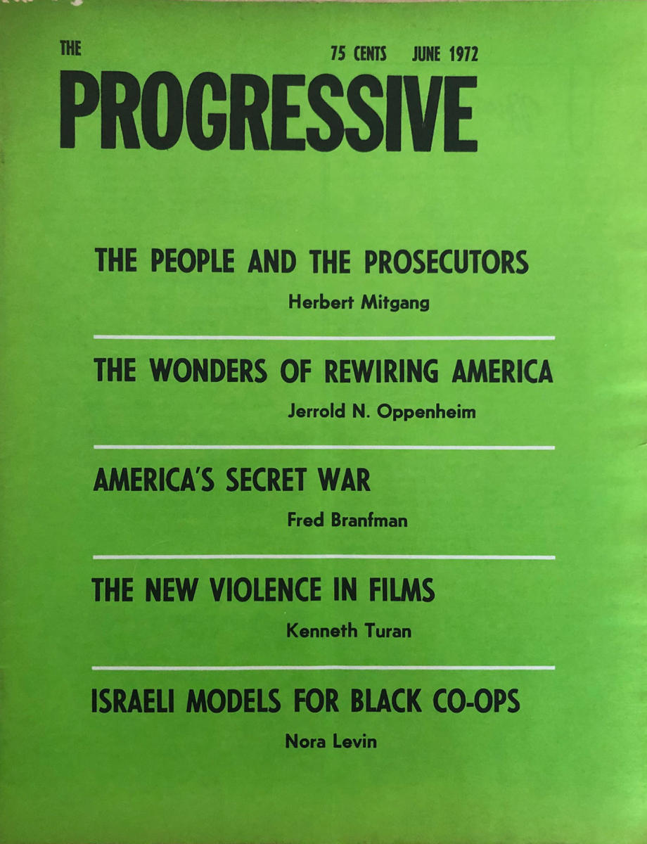 The Progressive | June 1972 at Wolfgang's