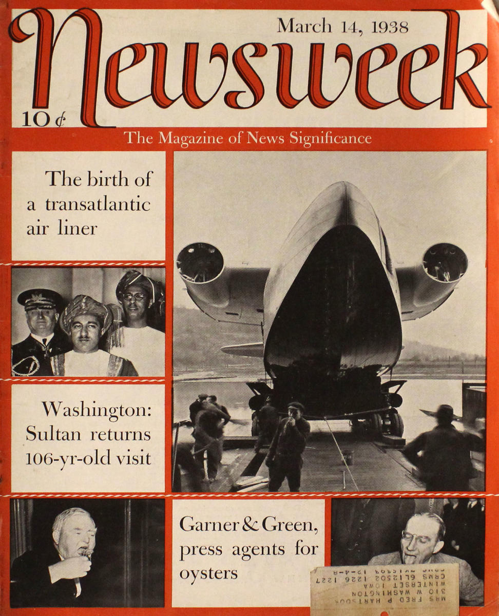 Newsweek | March 14, 1938 at Wolfgang's