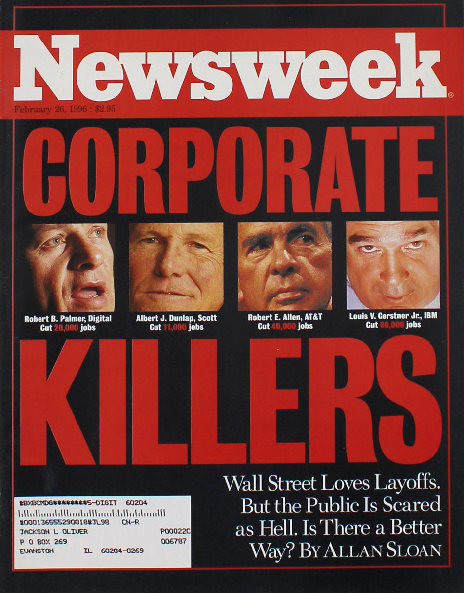 Newsweek | February 26, 1996 at Wolfgang's