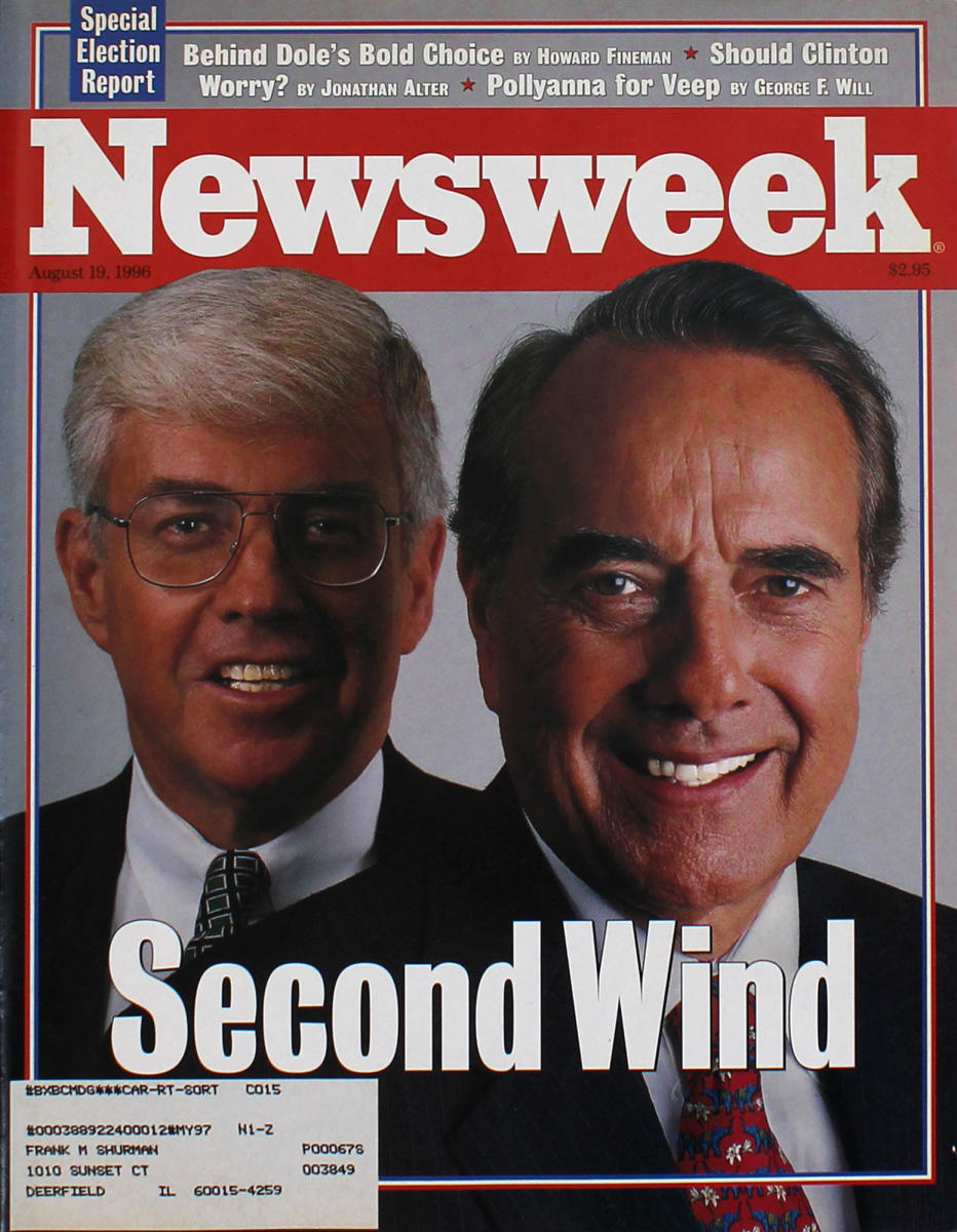 Newsweek | August 19, 1996 at Wolfgang's