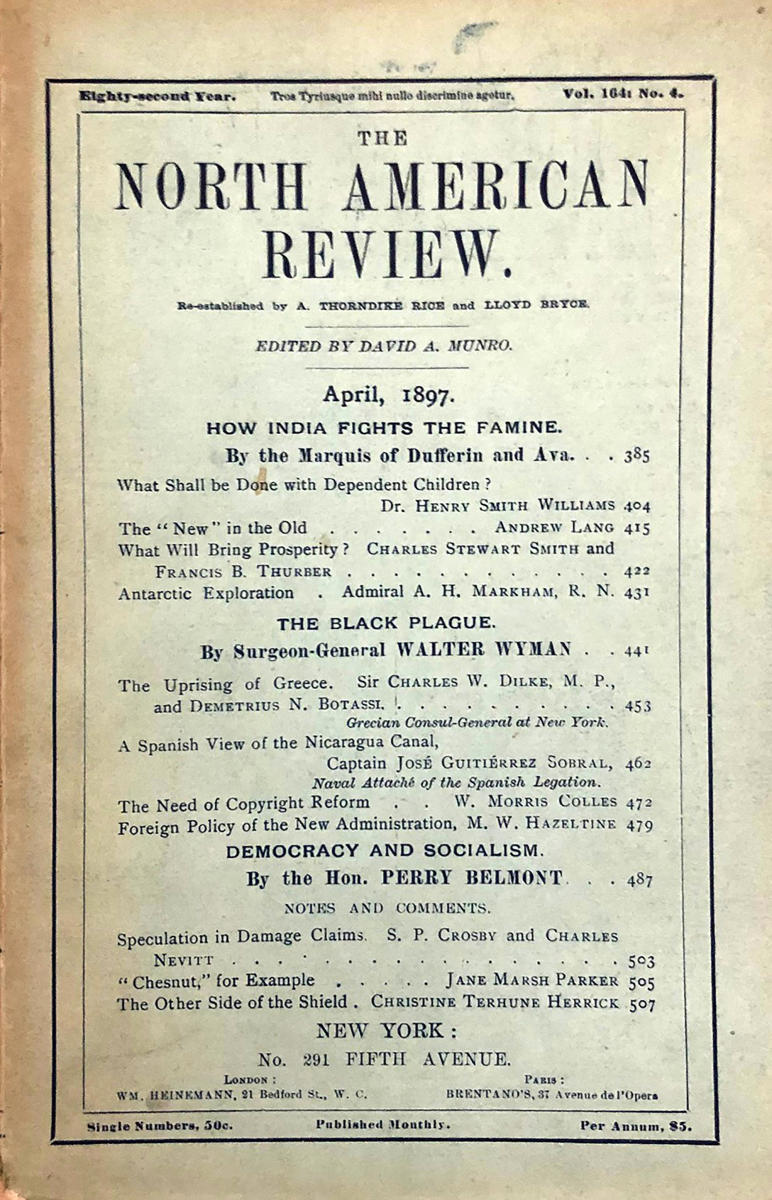 North American Review | April 1897 at Wolfgang's
