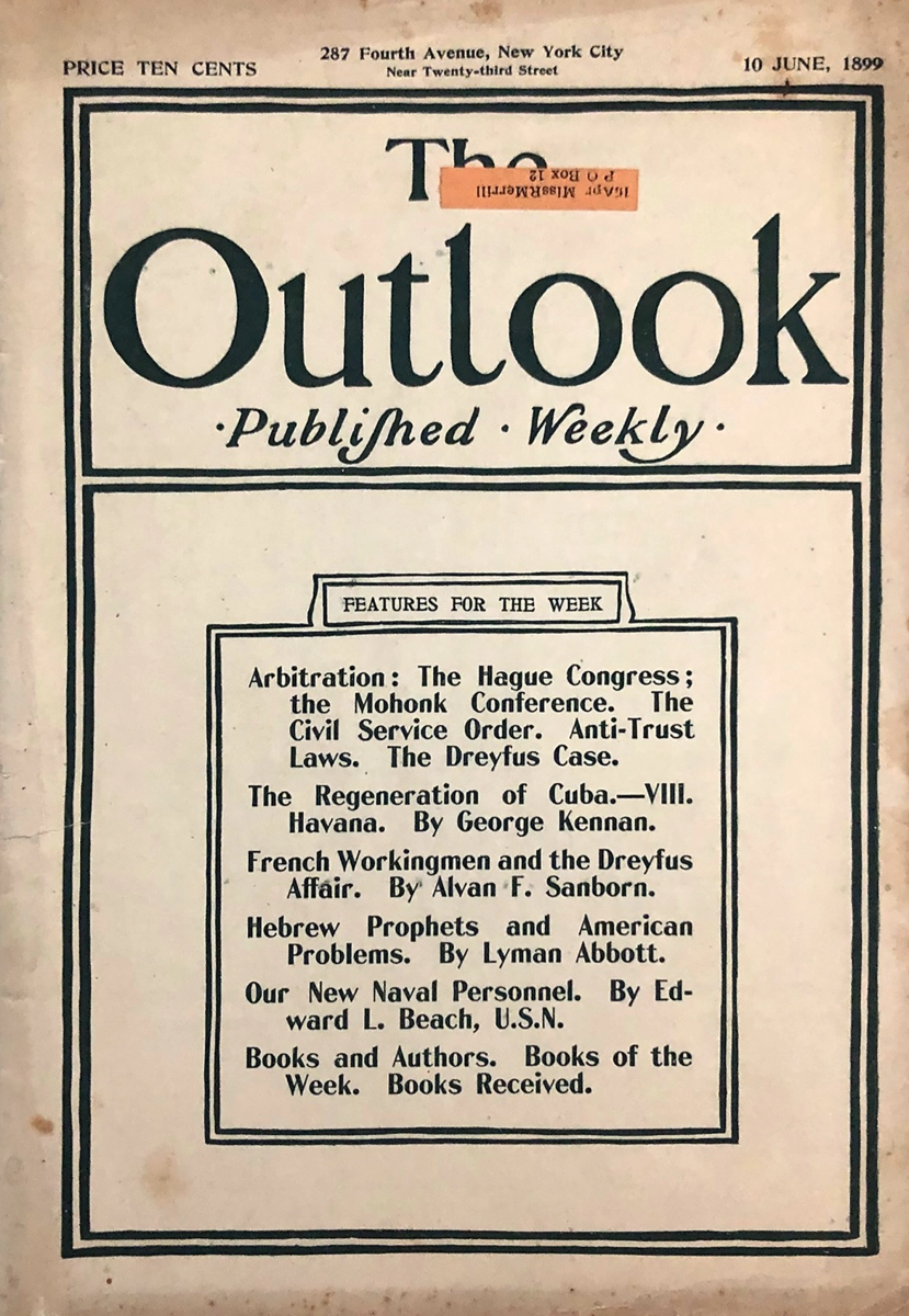 The Outlook | June 10, 1899 at Wolfgang's