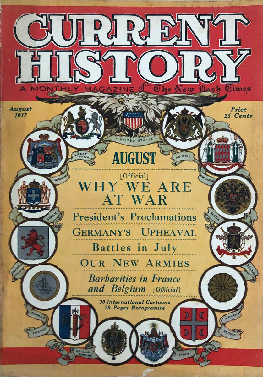 Current History | August 1917 at Wolfgang's