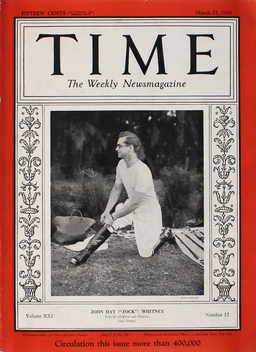 Time | March 27, 1933 at Wolfgang's
