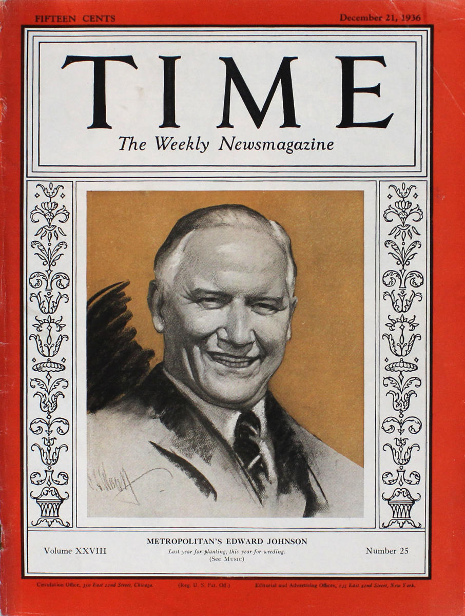 Time | December 21, 1936 at Wolfgang's